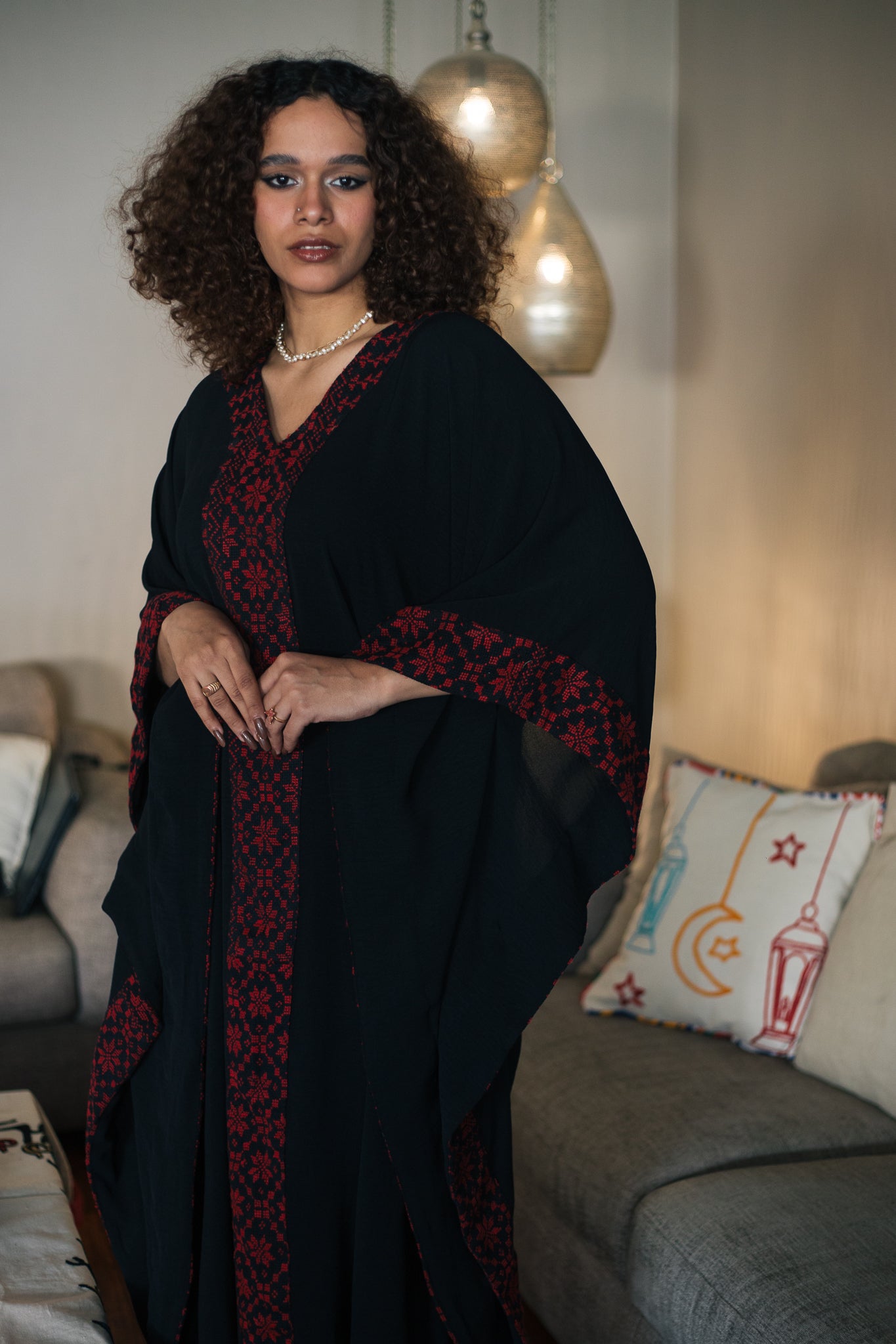 Traditional Egyptian Black Butterfly Abaya – Tawasol Egypt