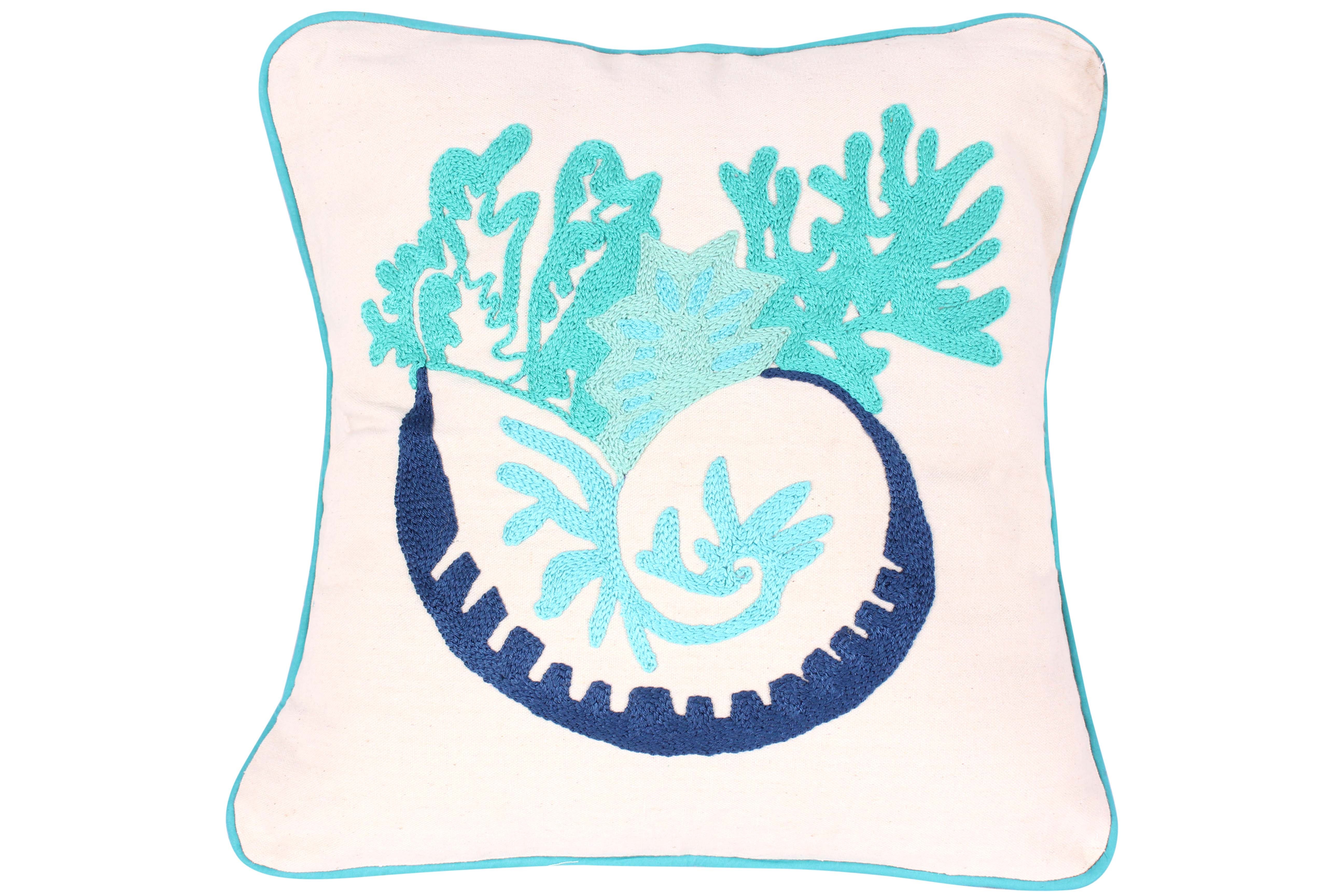 Hand-Knitted Beach House Under the Sea Cushion – Tawasol Egypt