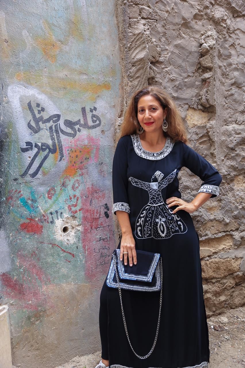 Our handmade embroidered "Dervishes" galabeya is an awesome blend of f ...